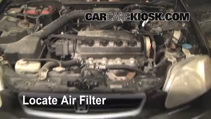 Air Filter How-To: 1996-2000 Honda Civic - 1997 Honda Civic LX 1.6L 4 Cyl.