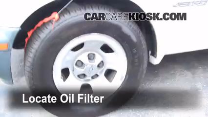 Oil & Filter Change Chevrolet Astro (1990-2005) - 2001 Chevrolet Astro ...