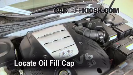 Oil & Filter Change Hyundai Azera (2006-2011) - 2007 Hyundai Azera SE 3 ...