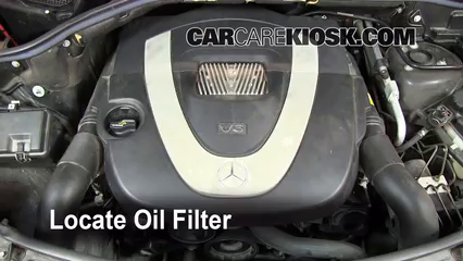 Oil & Filter Change Mercedes-Benz ML350 (2006-2011) - 2007 Mercedes ...