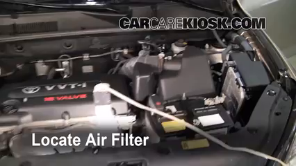Air Filter How-To: 2006-2012 Toyota RAV4 - 2007 Toyota RAV4 2.4L 4 Cyl.
