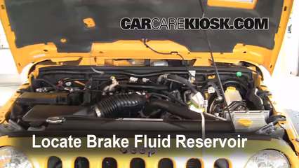 2007-2016 Jeep Wrangler Brake Fluid Level Check - 2008 Jeep Wrangler ...