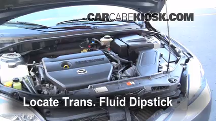 Add Transmission Fluid: 2004-2009 Mazda 3 - 2008 Mazda 3 S 2.3L 4 Cyl ...