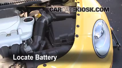 Battery Replacement: 2006-2010 Volkswagen Beetle - 2009 Volkswagen ...