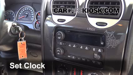How to Set the Clock on a GMC Envoy (2002-2009) - 2004 GMC Envoy SLT 4 ...