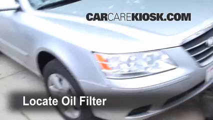 Oil & Filter Change Hyundai Sonata (2006-2010) - 2009 Hyundai Sonata ...