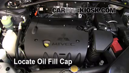 Oil & Filter Change Mitsubishi Outlander (2007-2013) - 2010 Mitsubishi ...
