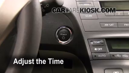 How to Set the Clock on a Toyota Prius (2010-2015) - 2013 Toyota Prius ...