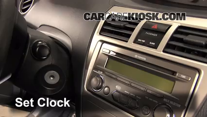 How to Set the Clock on a Toyota Yaris (2007-2011) - 2011 Toyota Yaris ...