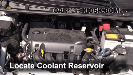 How to Add Coolant: Toyota Yaris (2012-2016) - 2012 Toyota Yaris L 1.5L ...