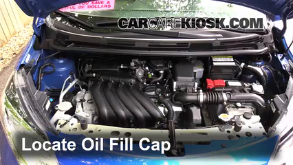 Oil & Filter Change Nissan Versa Note (2014-2016) - 2015 Nissan Versa ...
