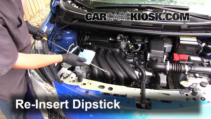 Oil & Filter Change Nissan Versa Note (2014-2016) - 2015 Nissan Versa ...